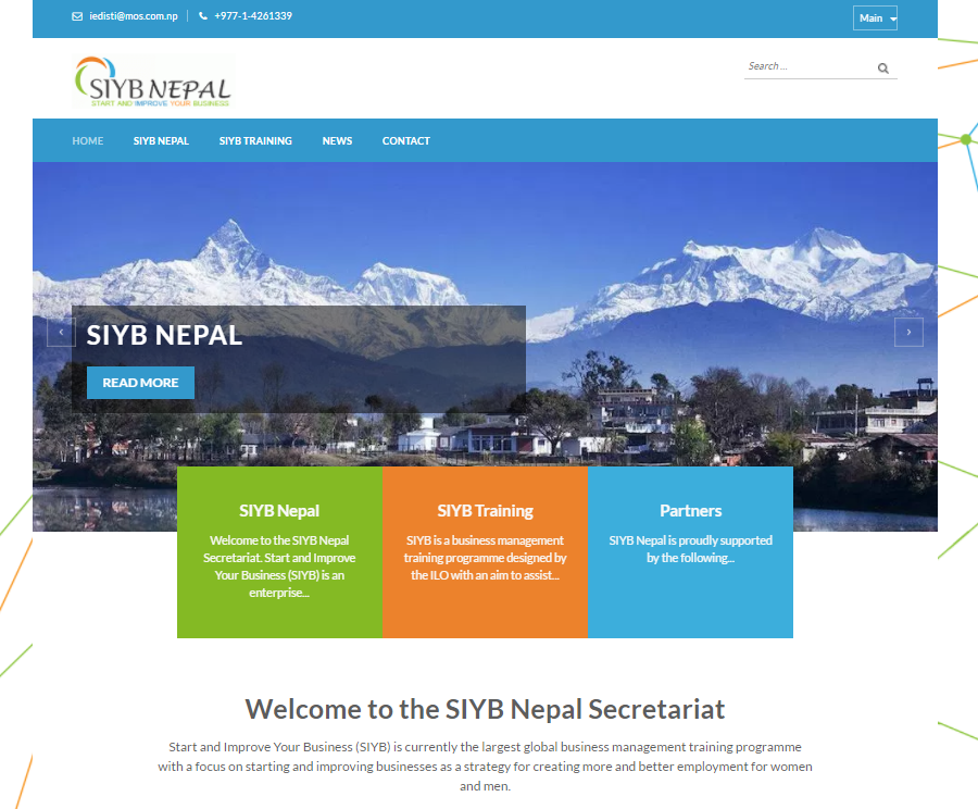 Launch of the SIYB Nepal Secretariat Website – SIYB Nepal